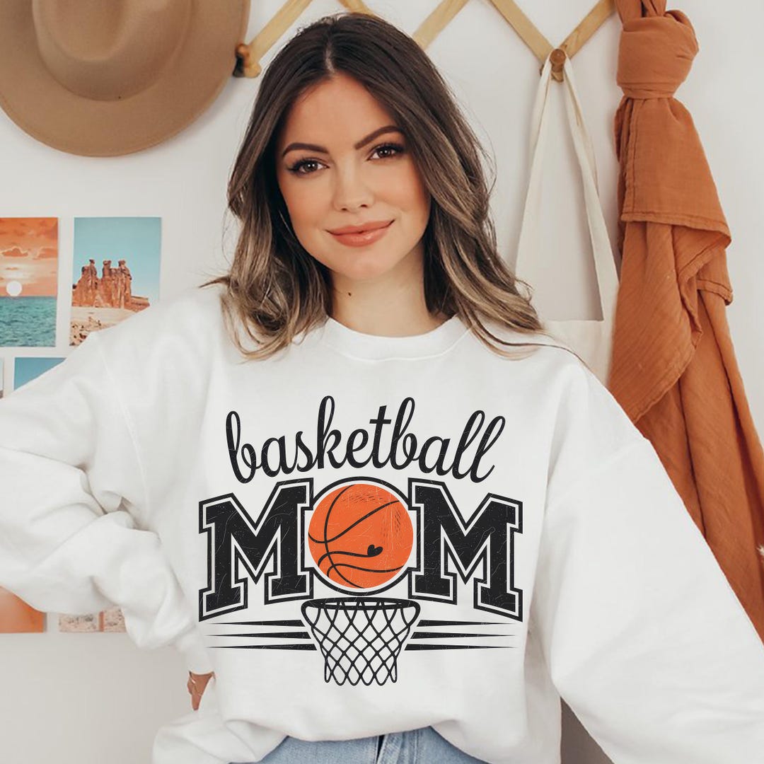 Basketball Mom PNG, Sports Mom Sublimation, Basketball Lover Digital ...