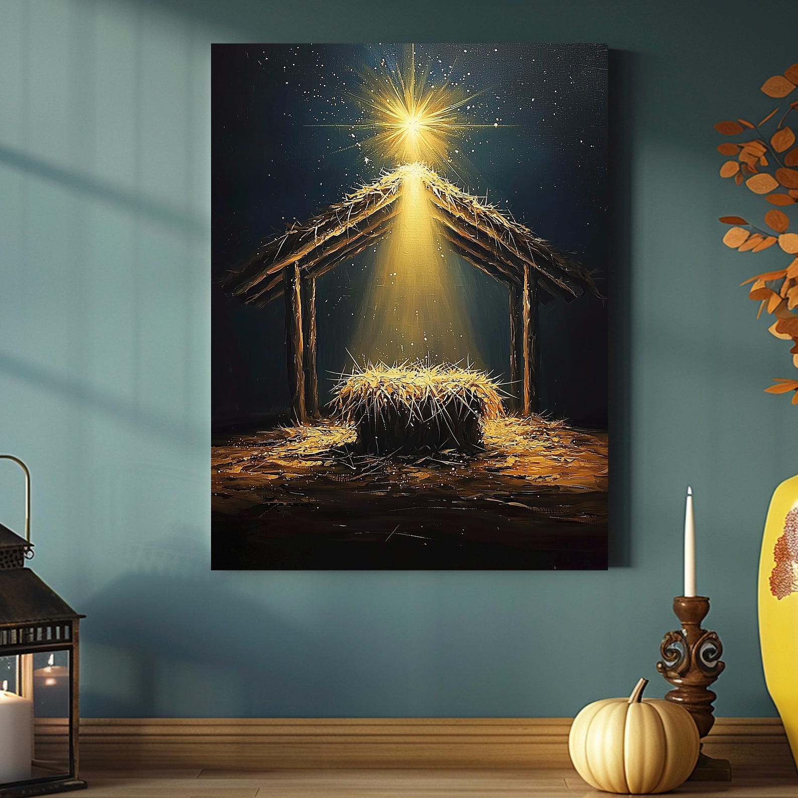 Empty Manger Canvas – Christian Nativity Christmas Wall Art - Etsy