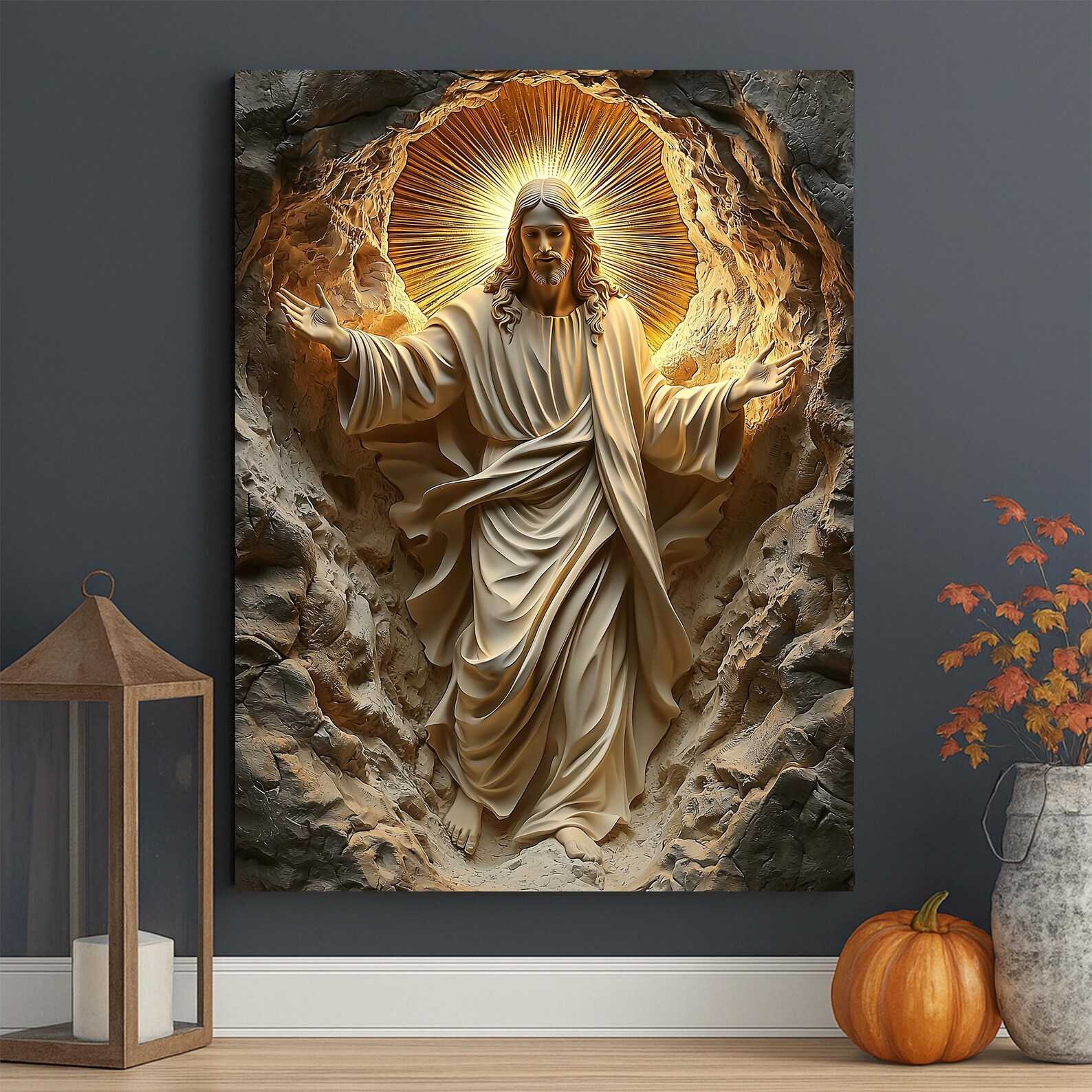 Jesus Resurrection Canvas Print: Christian Easter Home Decor - Etsy