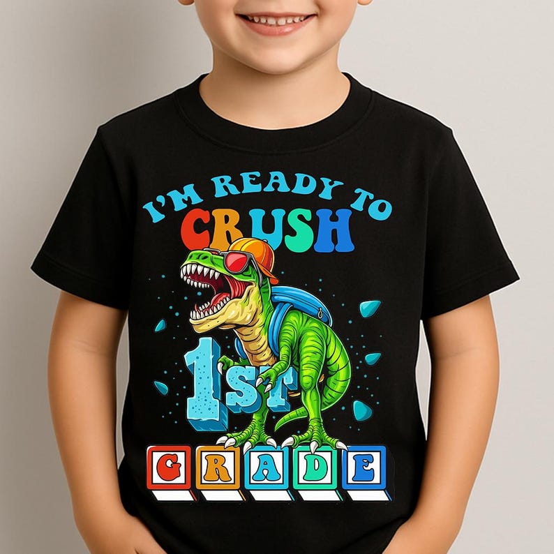 Dinosaur Back to School PNG Bundle | I'm Ready to Crush Kindergarten to ...