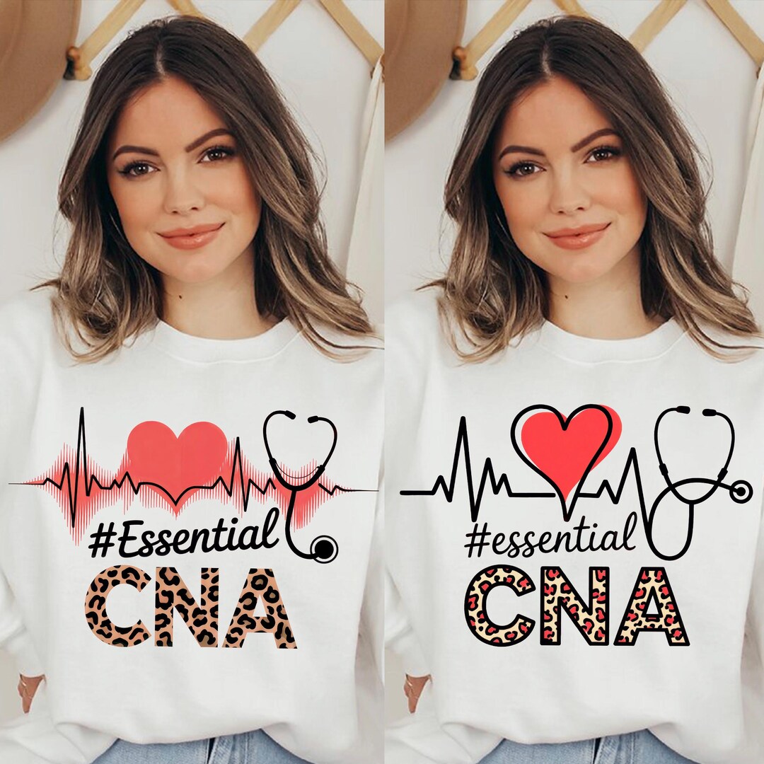 Essential CNA PNG Leopard Print, Heartbeat CNA Sublimation Design ...