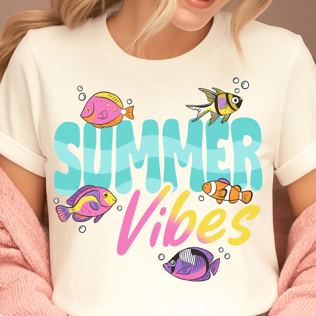 Summer Vibes Fish PNG, Tropical Fish Clipart, Cute Ocean Summer PNG ...