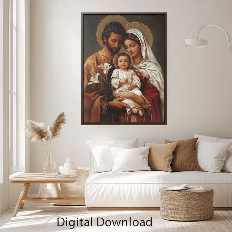 Holy Family Print - Etsy