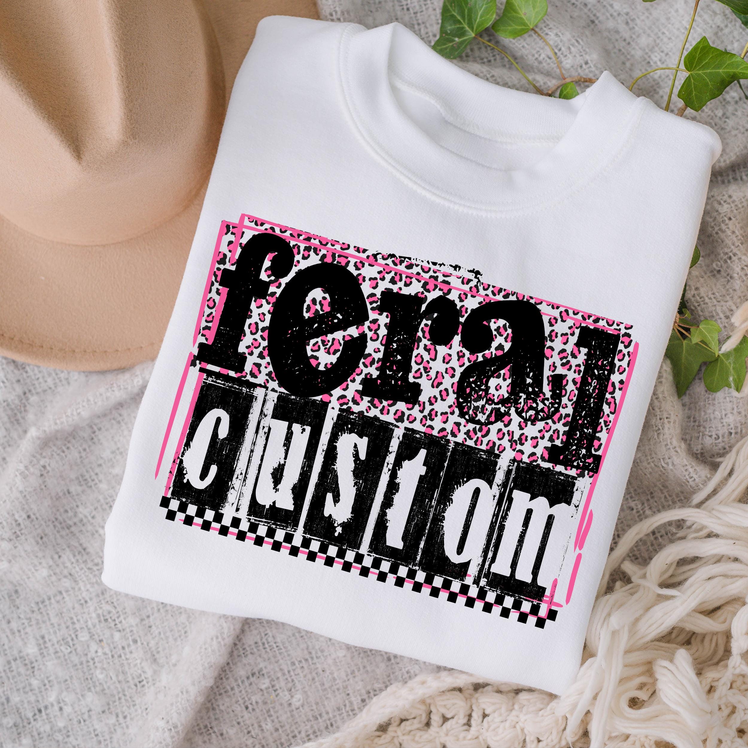 Feral Custom PNG | Editable Grunge Leopard Sublimation | Pink Checkered ...