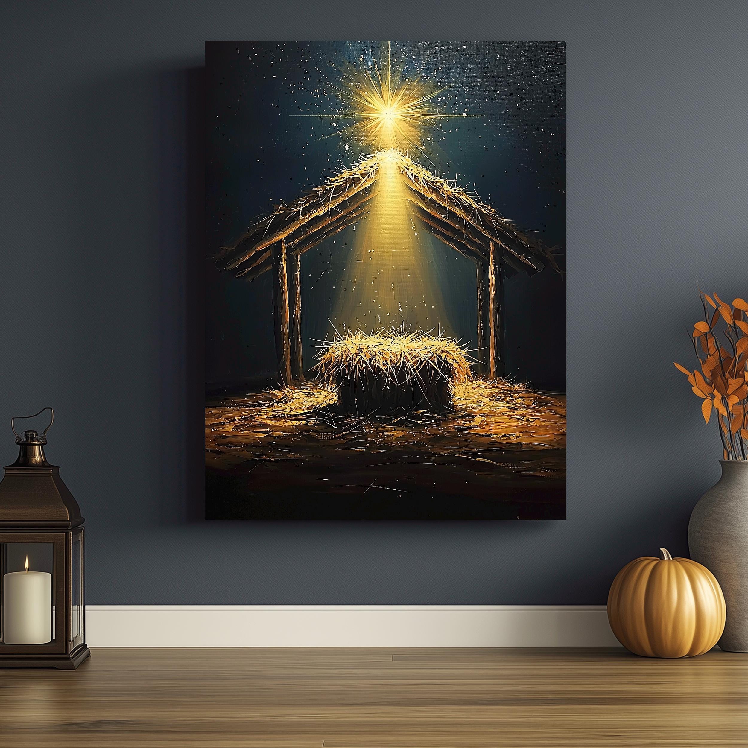 Empty Manger Canvas – Christian Nativity Christmas Wall Art - Etsy