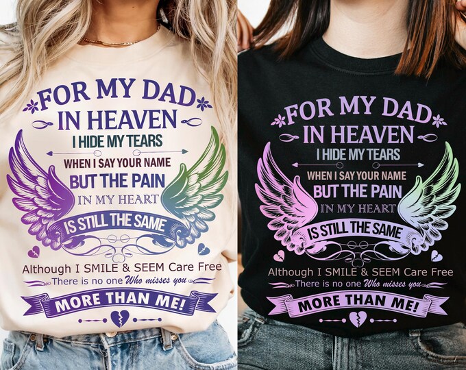 Memorial Svg for Loss of Dad, I Miss My Dad Memorial Poem for ...