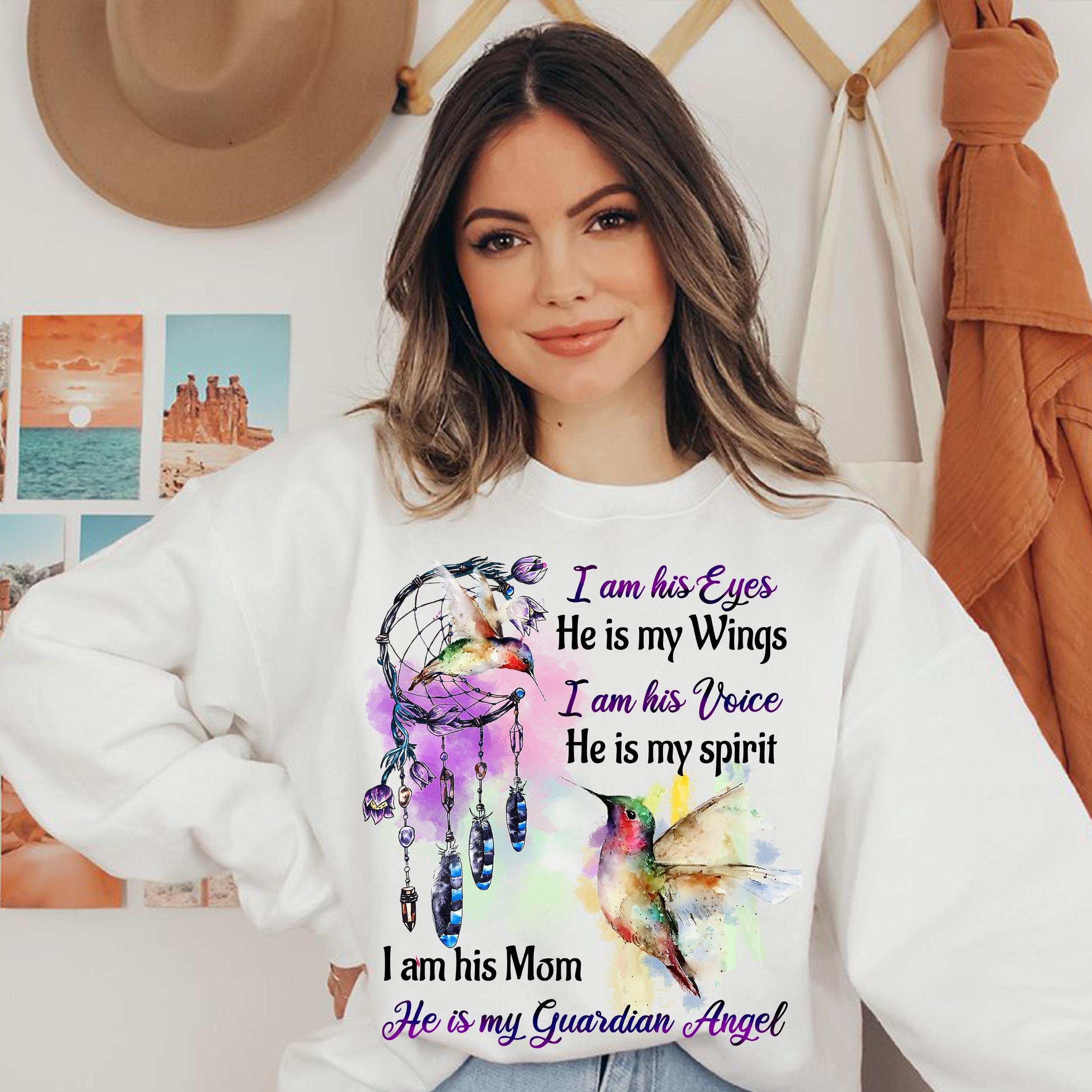 Guardian Angel Mom PNG - Hummingbird Dreamcatcher Digital Download ...