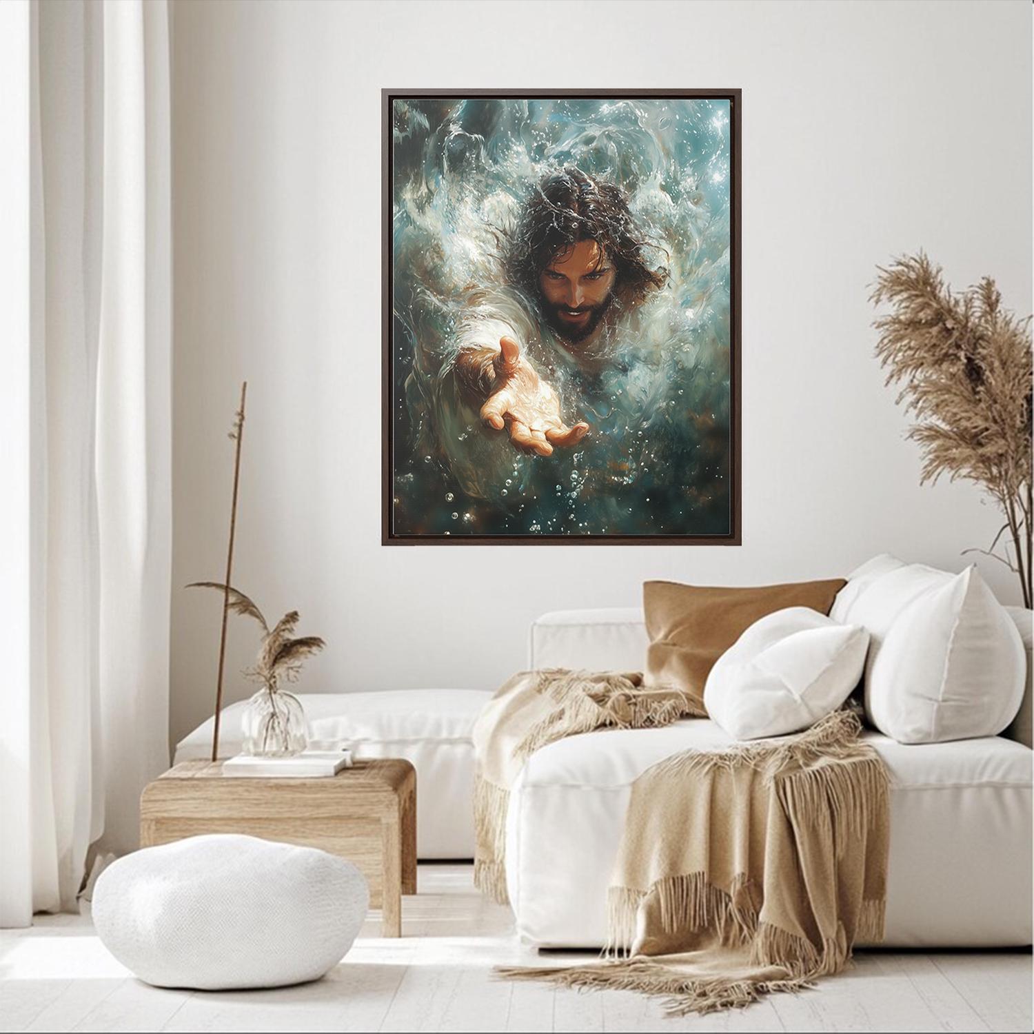 Jesus Saving Hand Digital Download - Christian Wall Art, Jesus Reaching ...