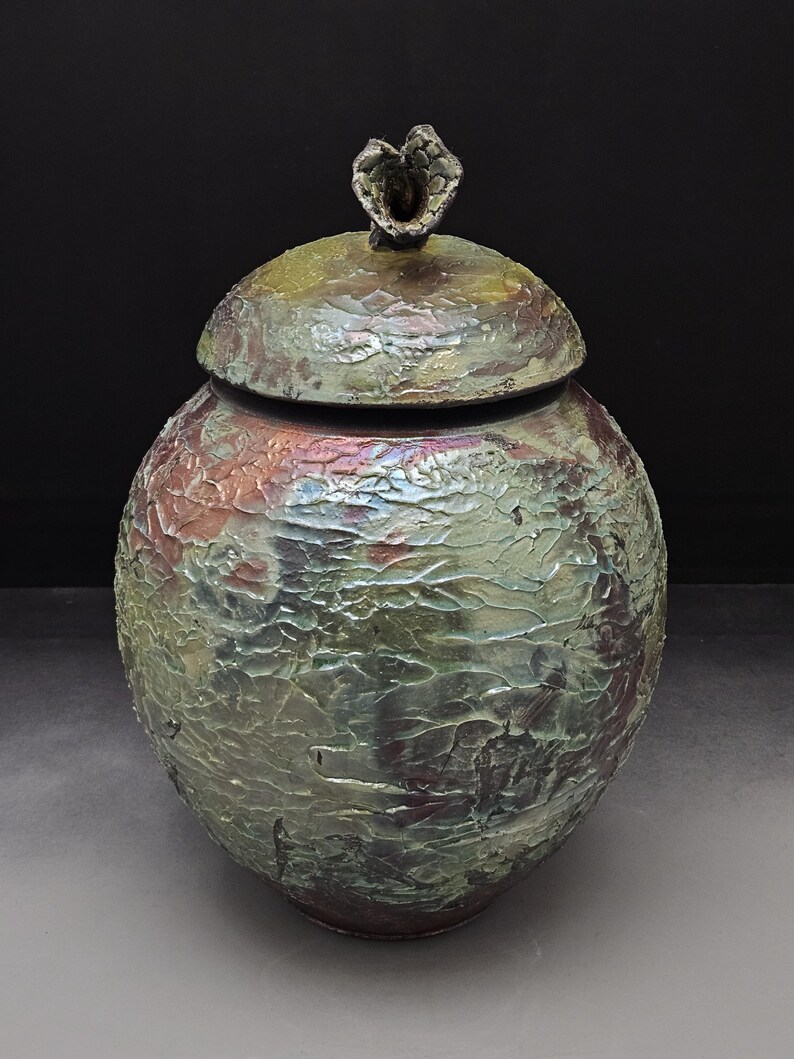 Copper Raku Jar, Raku Urn - Etsy
