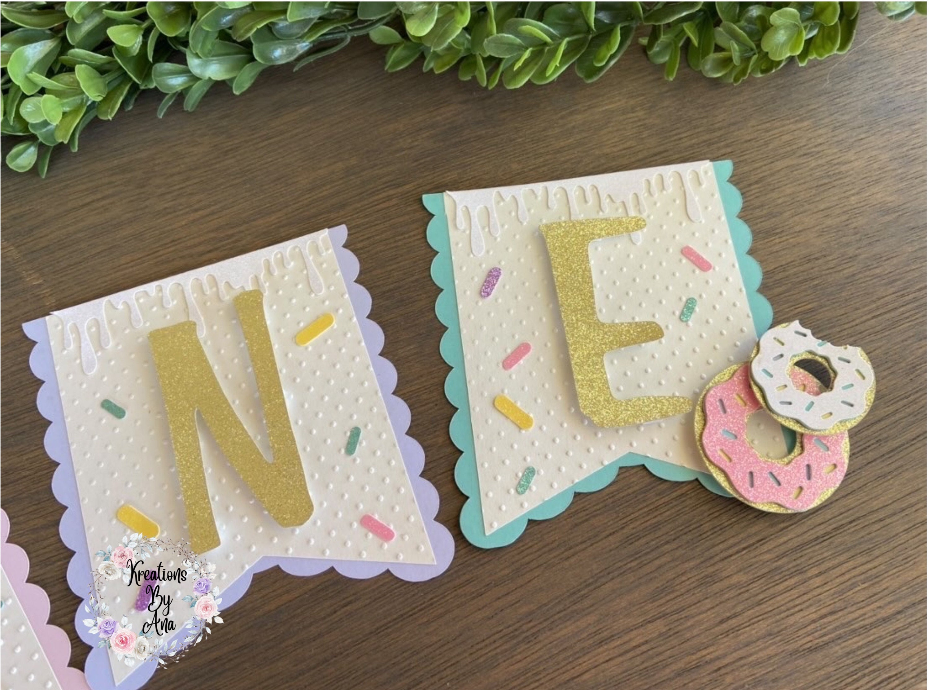 Donut Banner Donut Birthday Donut Grow Up Donut First - Etsy