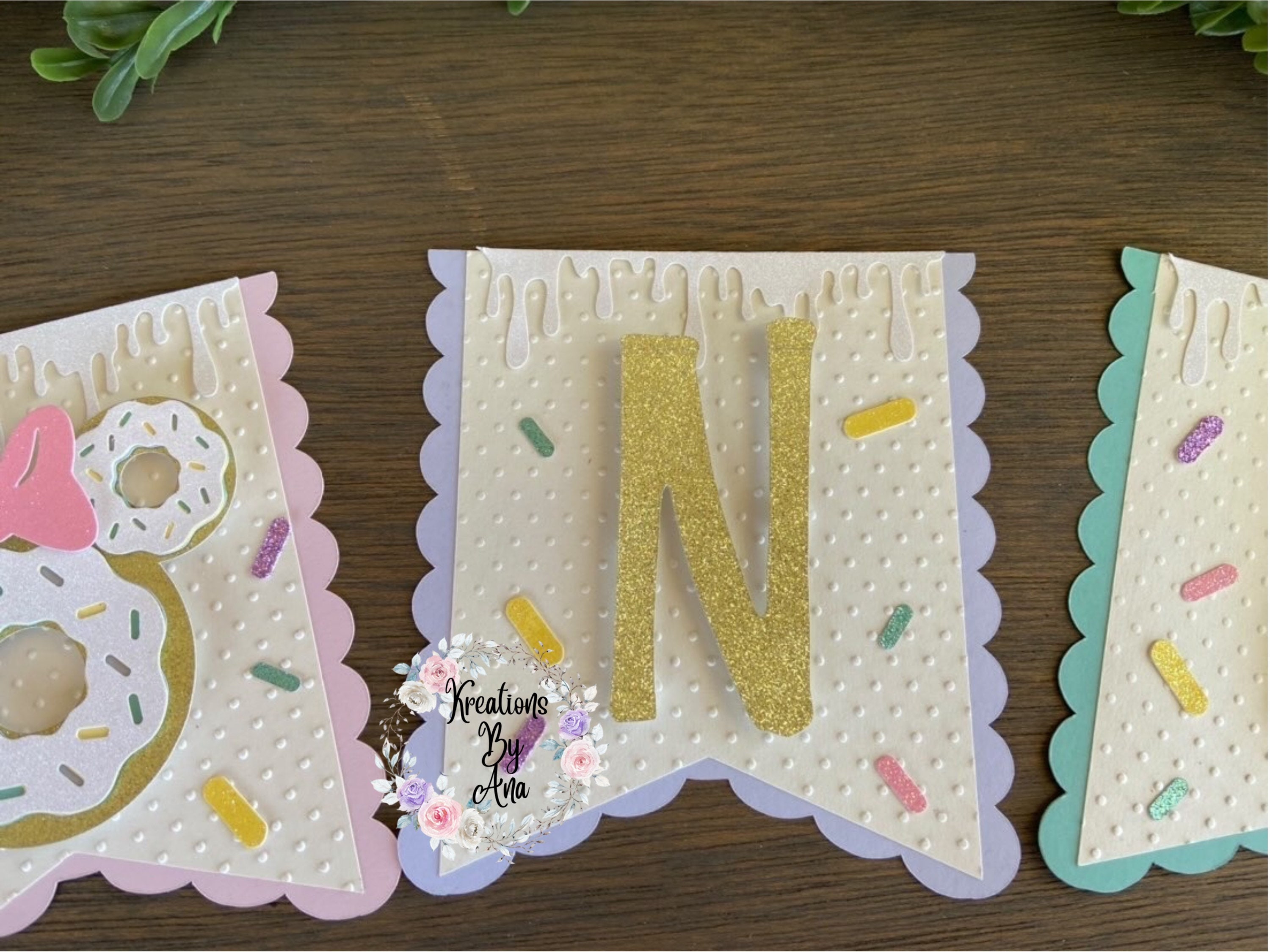 Donut Banner Donut Birthday Donut Grow Up Donut First - Etsy