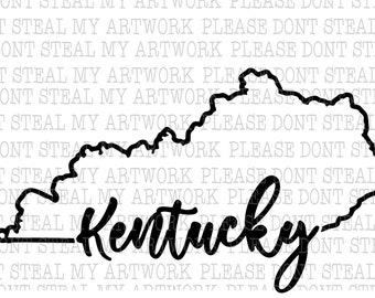 Kentucky Svg File | Etsy
