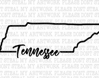 Tennessee Outline | Etsy