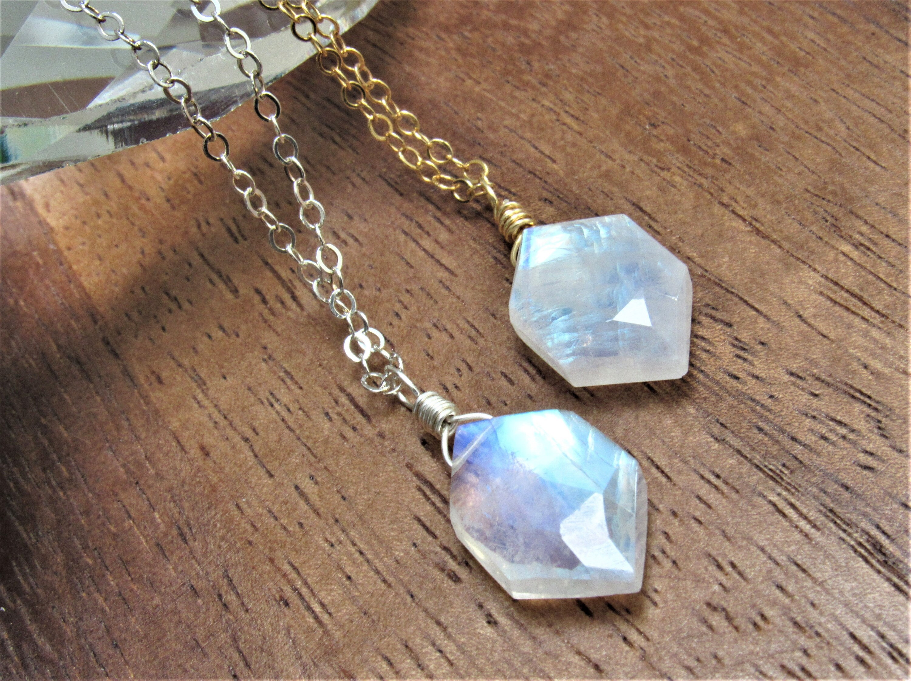 RAINBOW MOONSTONE Choker Dainty Gemstone Choker Nylon - Etsy Ireland