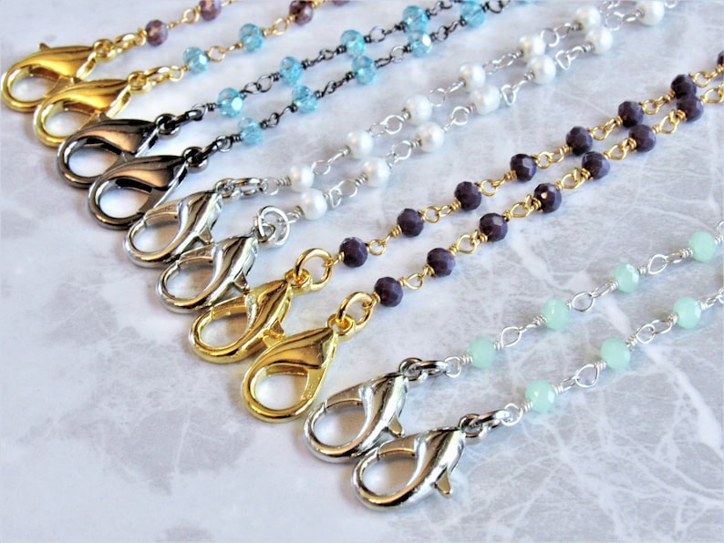Gemstone Face Mask Chain Necklace, Trendy Boho Gemstone, Unique Girl ...