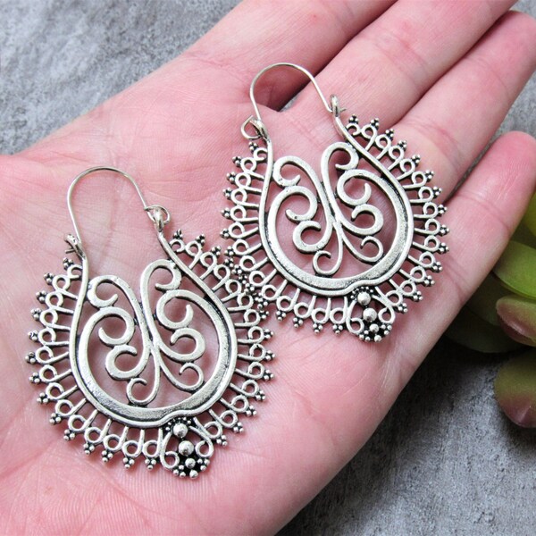 Scroll Earrings - Etsy