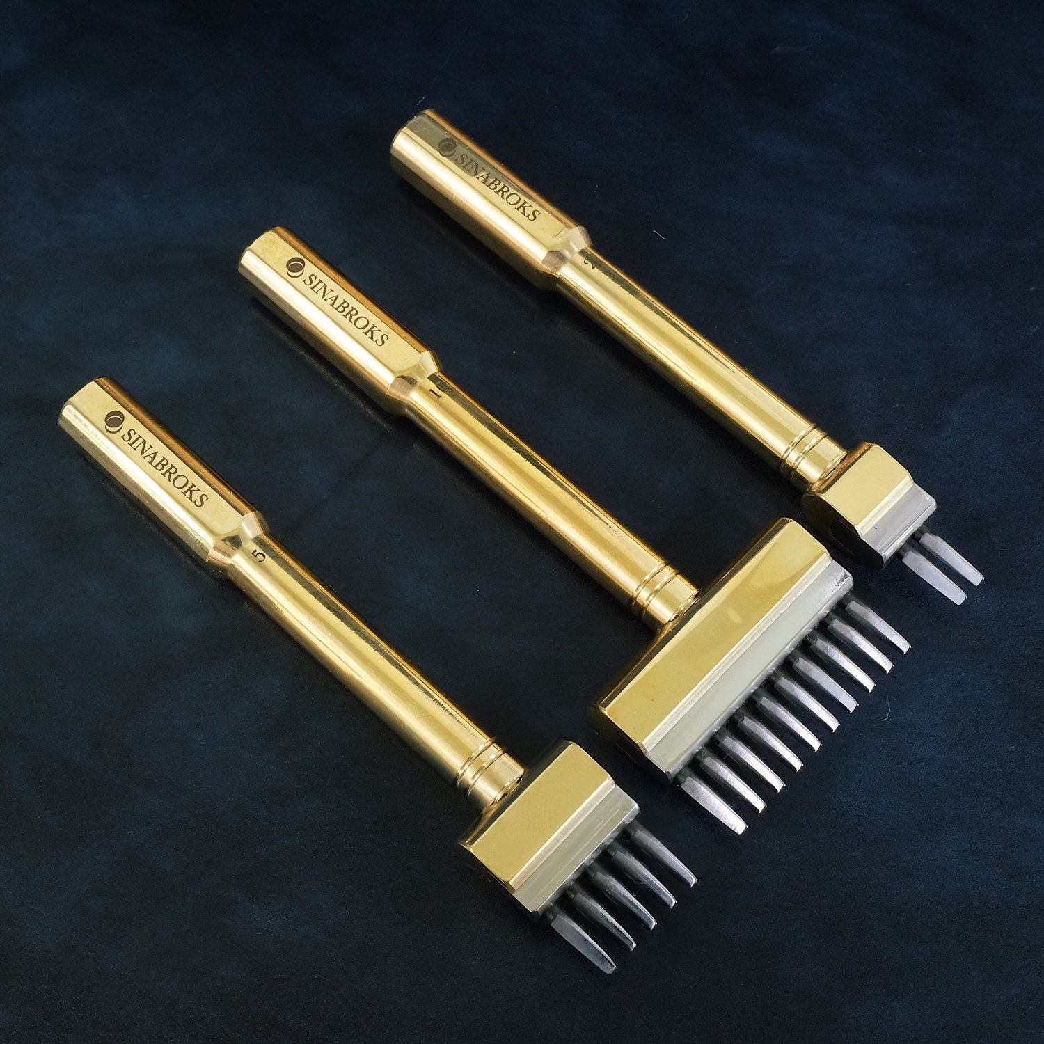 Sinabroks Inverse Pricking Irons - 2.2 Mm Width Tooth for Leathercraft ...