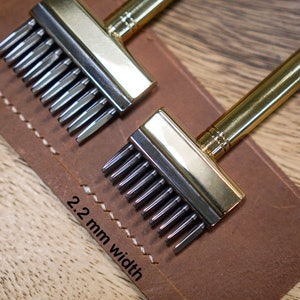 Sinabroks Inverse Pricking Irons - Thinner Width Ver. for Leathercraft ...