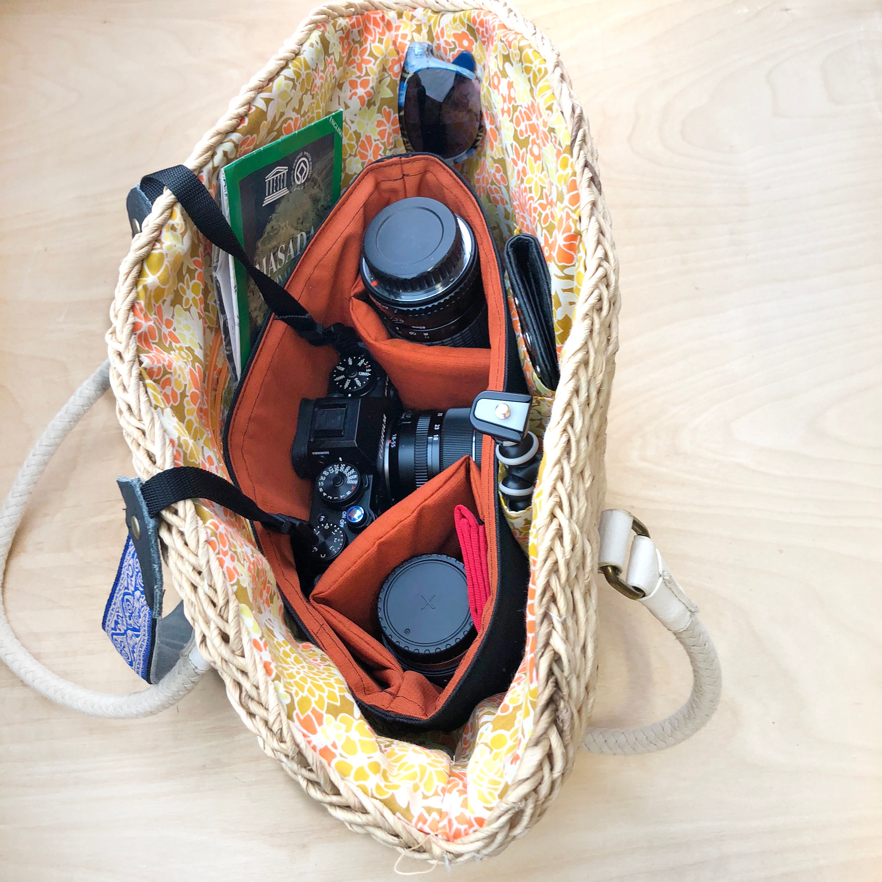 Bag Inserts - Removable Camera Gear Telescope Purse Handbag Dividers ...