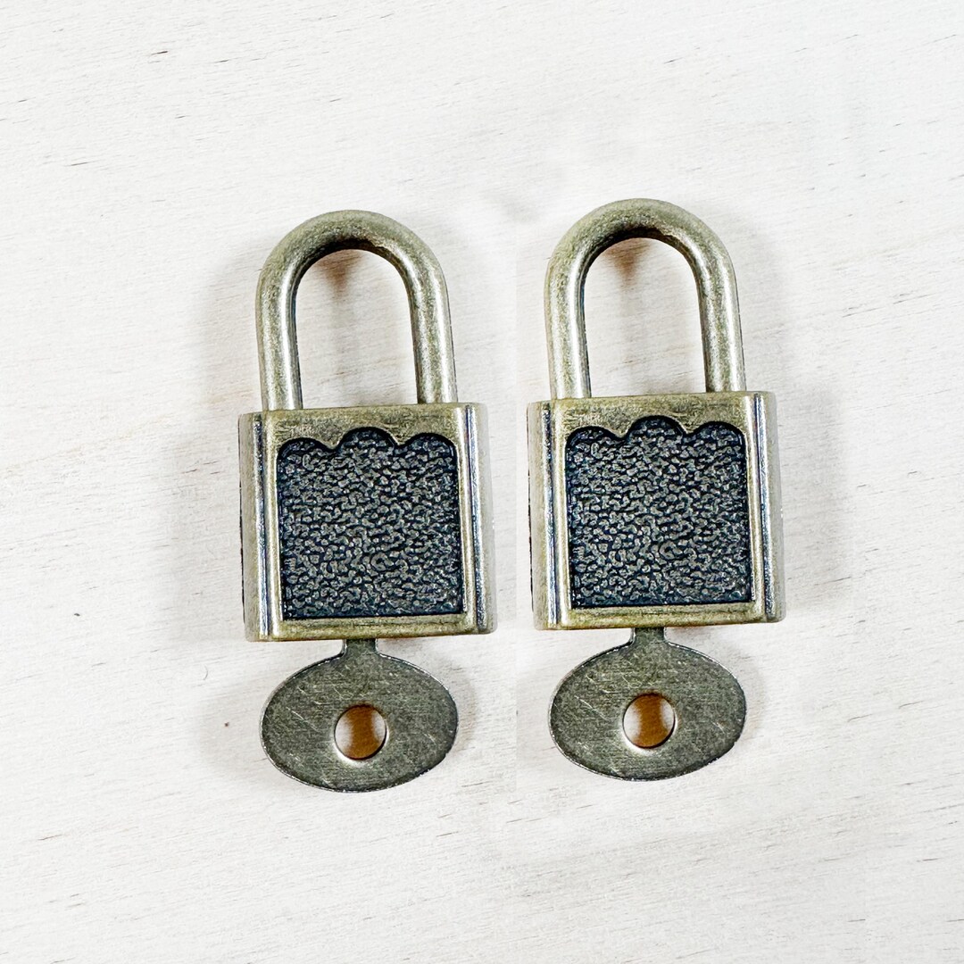 Vintage Style Brass Padlock Set – Miniature Purse Lock With Keys - Etsy