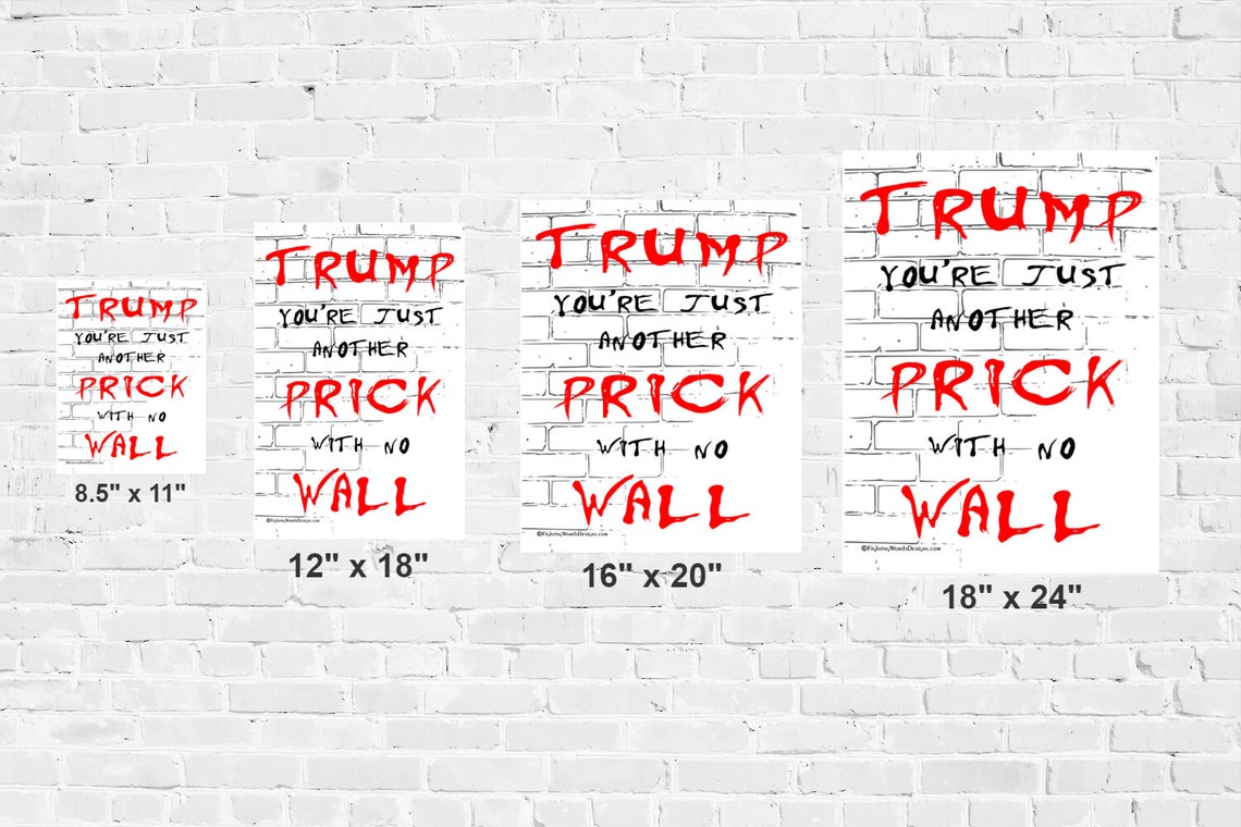 Anti-trump PRINTABLE Poster Trump You're Just Another - Etsy