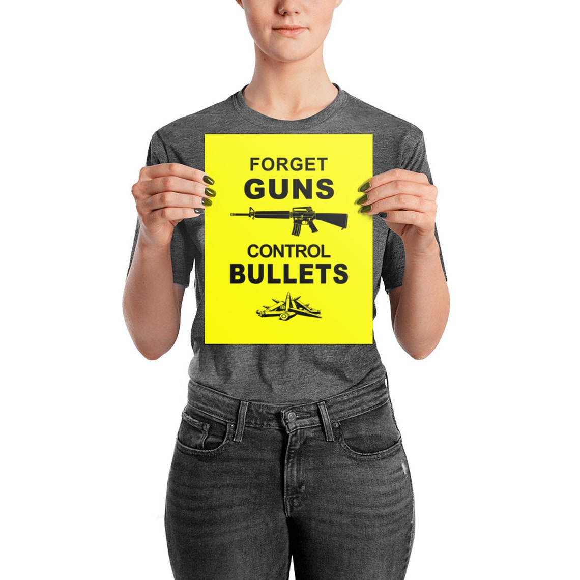 Forget Guns Control Bullets Poster Gun Control Poster - Etsy