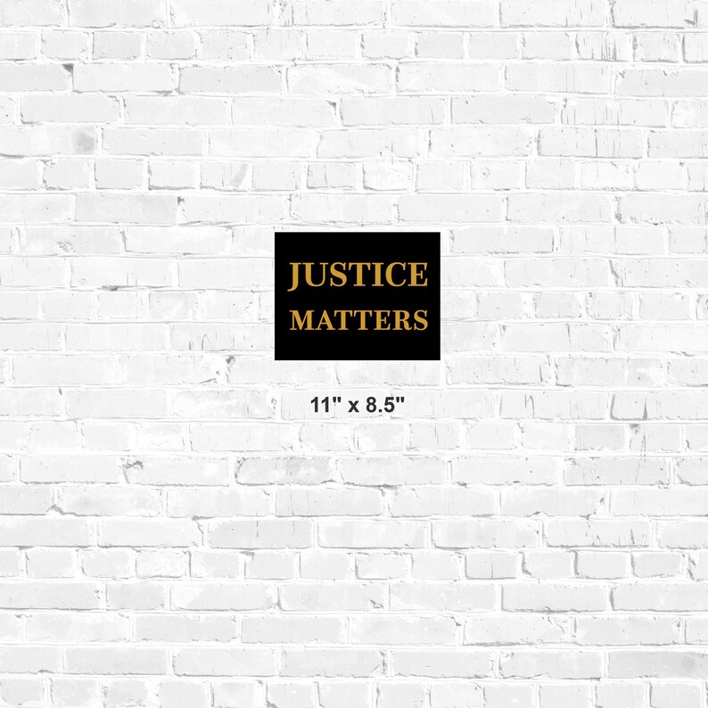 Justice Matters PRINTABLE Poster Team Justice Downloadable - Etsy