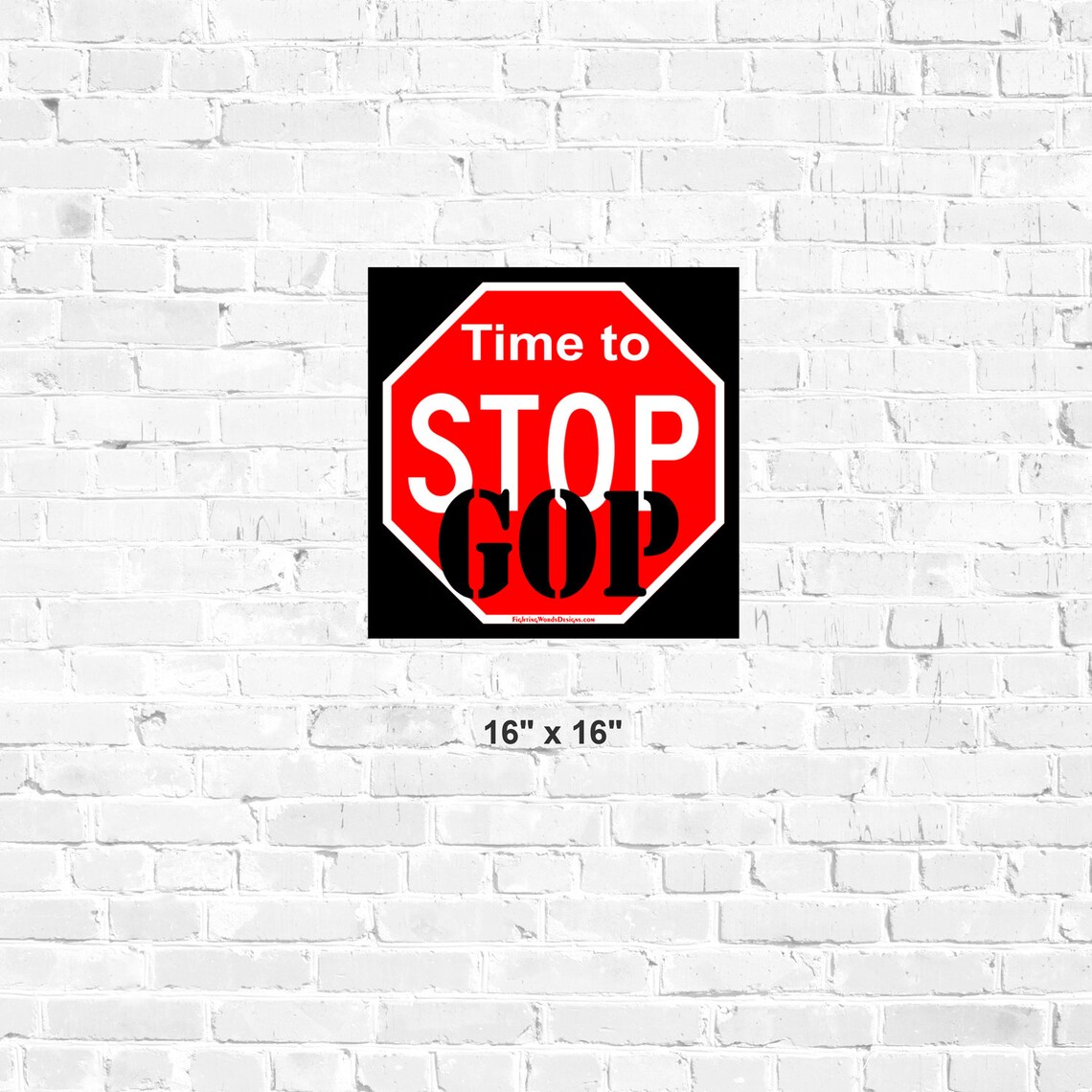 Stop GOP Sign Printable Poster: Anti-republican Protest Sign (digital ...