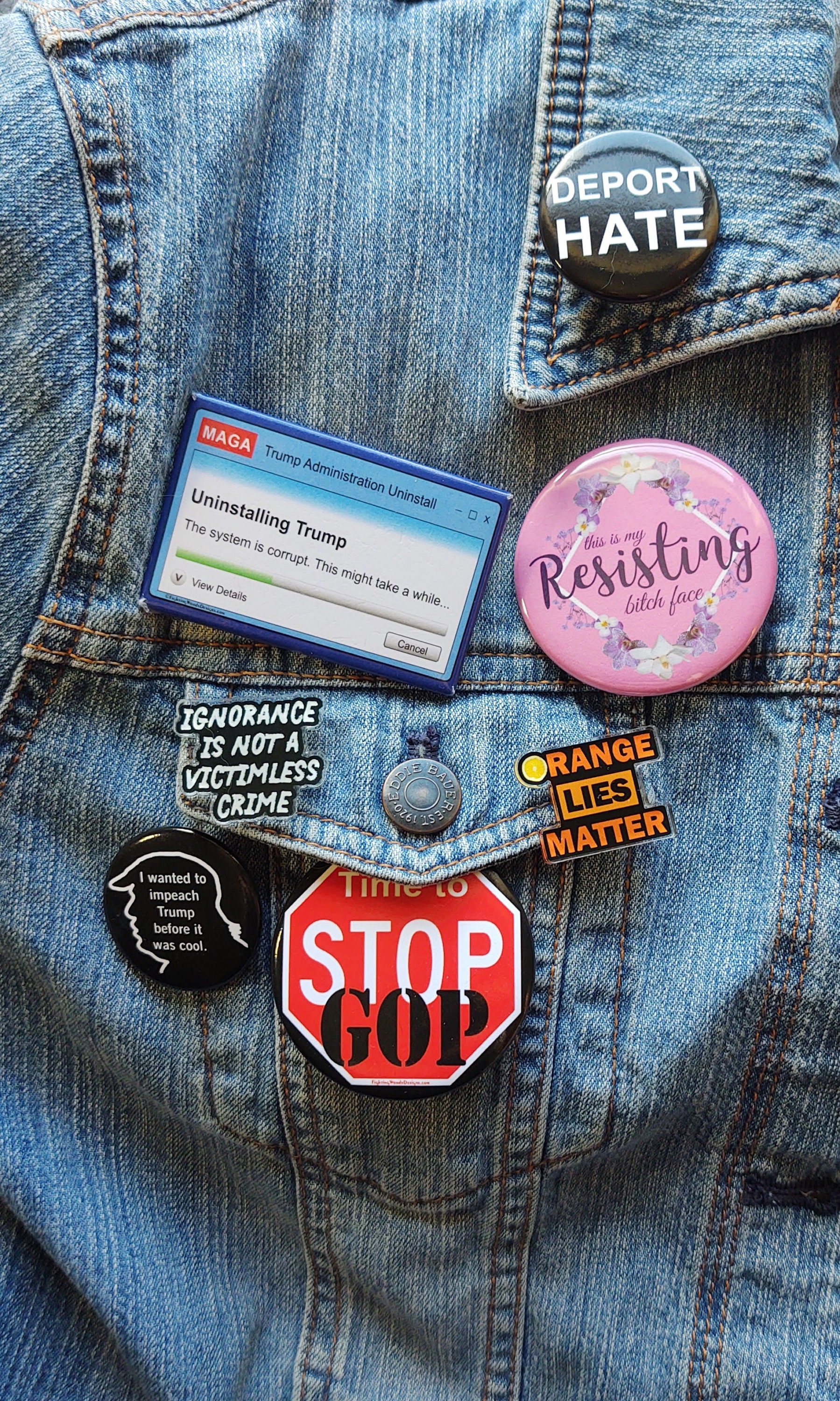 Time to Stop GOP Sign Pinback Button Political Activist Pin - Etsy