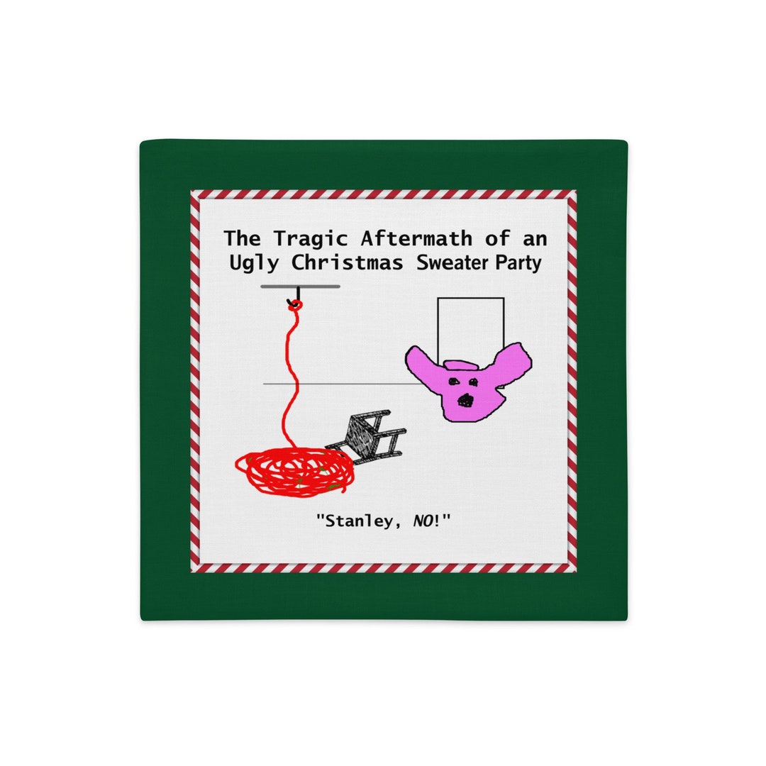 The Tragic Aftermath of an Ugly Christmas Sweater Party Premium Throw ...