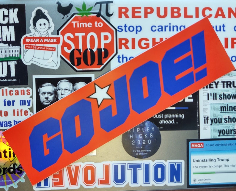 Go Joe Bumper Sticker Joe Biden is President Sticker We - Etsy