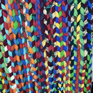 Rug, Recycled Cotton Twined Rugs Rag Rugs 48x25 1/2. - Etsy