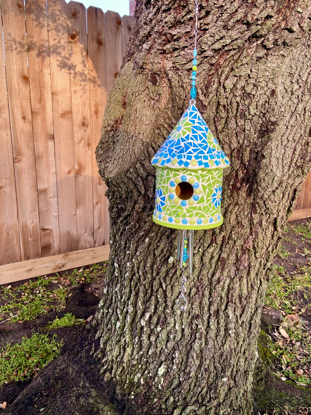 Happy Troll House Mosaic Birdhouse Wind Chime and Sun Catcher - Etsy