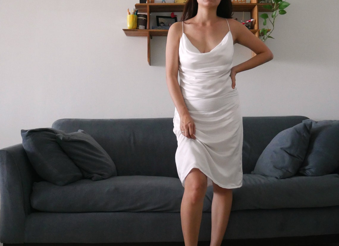 Luxury 100% pure mulberry silk slip dress/bridesmaid | Etsy