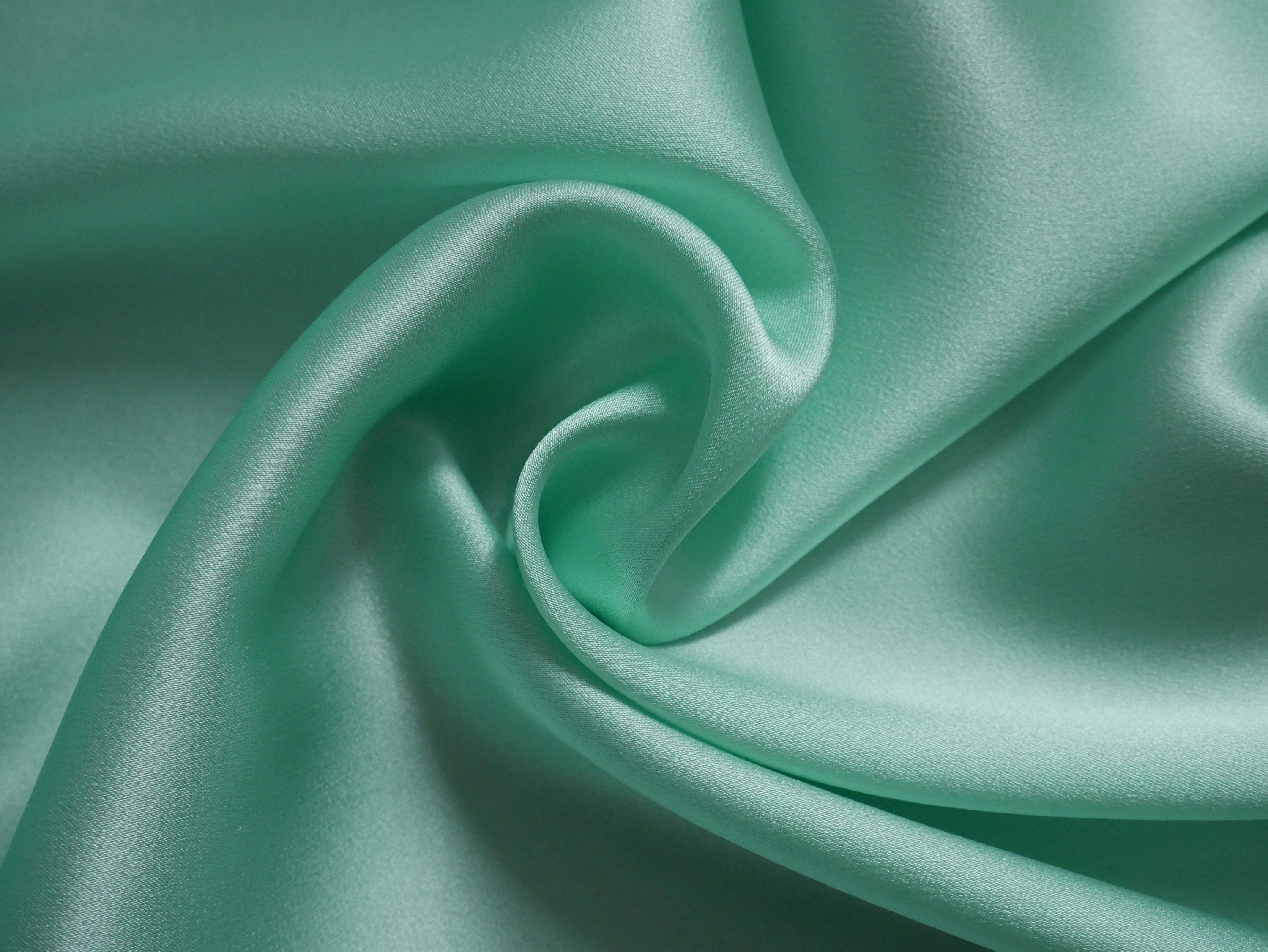 100 Percent Pure Silk Mint Green Charmeuse Mulberry Silk Fabric - 19mm ...