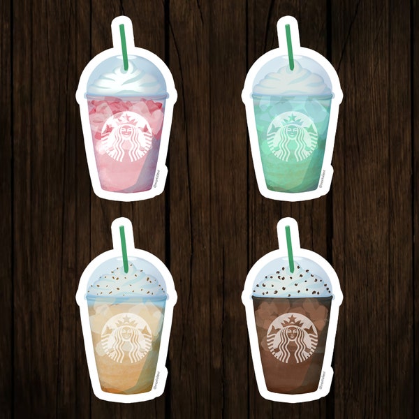 Starbucks Iced Drink Stickers - Etsy