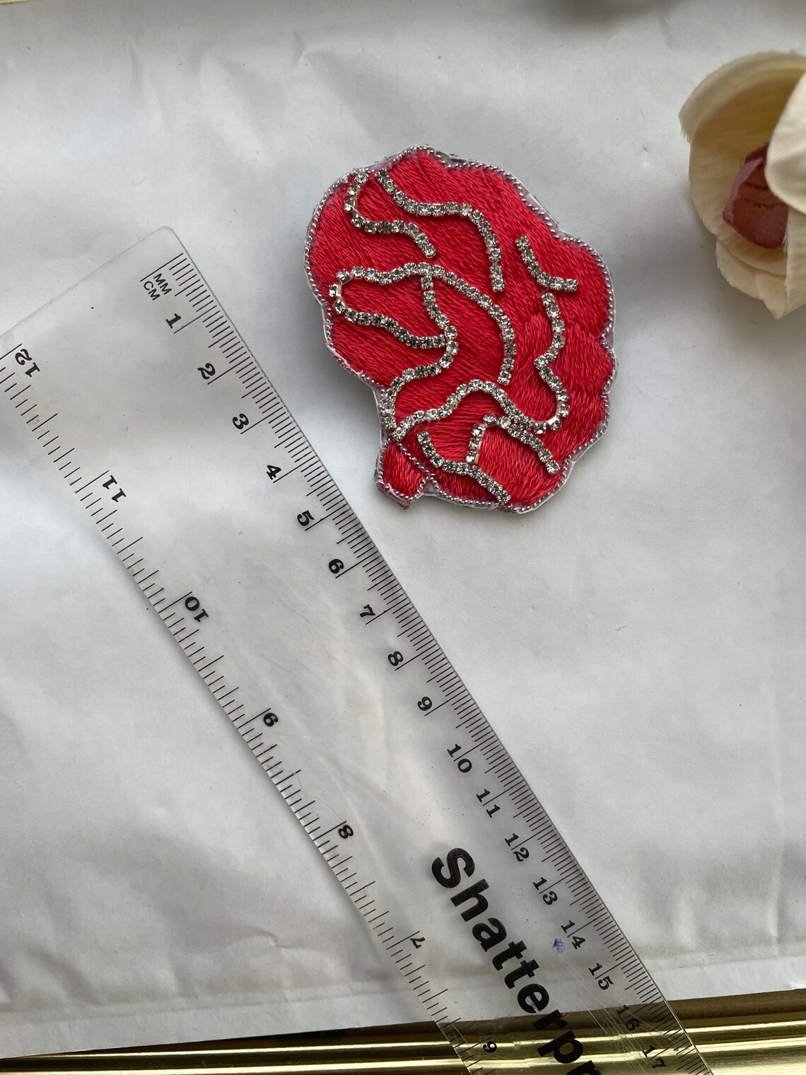 Anatomical Beaded Embroidered Brain Brooch Pin, Psychology, Couch ...