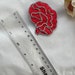 Anatomical Beaded Embroidered Brain Brooch Pin, Psychology, Couch ...