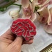 Anatomical Beaded Embroidered Brain Brooch Pin, Psychology, Couch ...