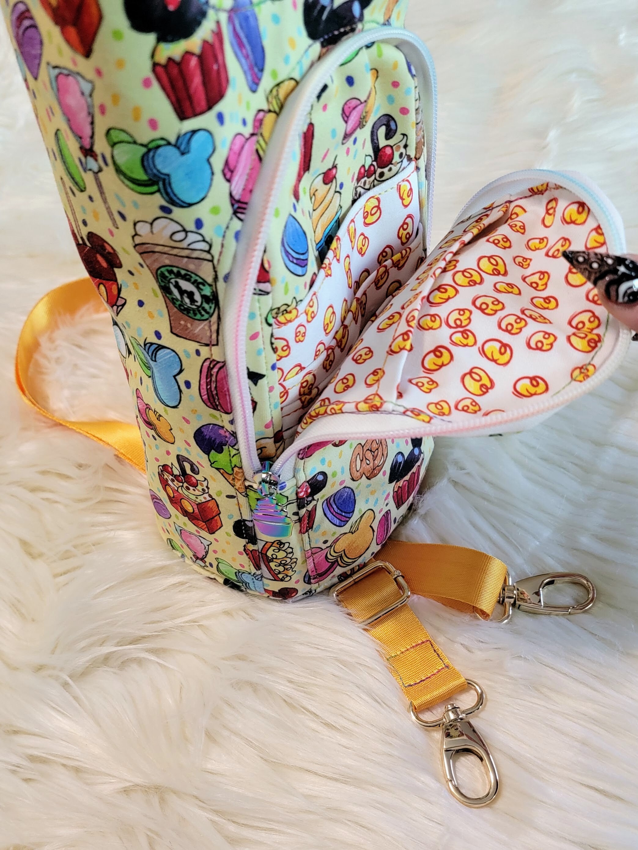 H2GO Sling Bag Butter Snacks Themed Fabric H2O2GO Water - Etsy