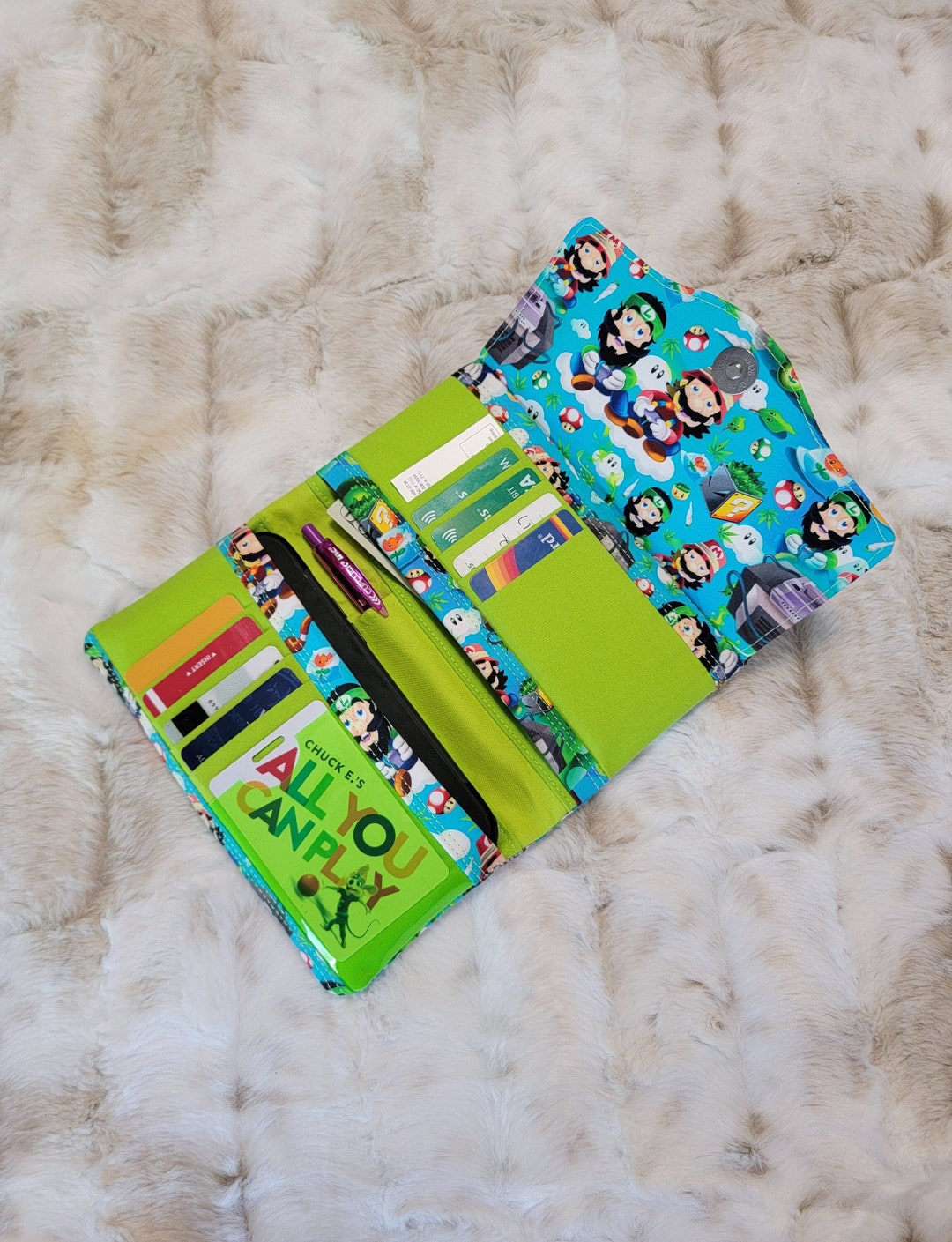 Super High Bros Folding Wallet Clutch, NSFW 420 Mario Inspired, Marilyn ...