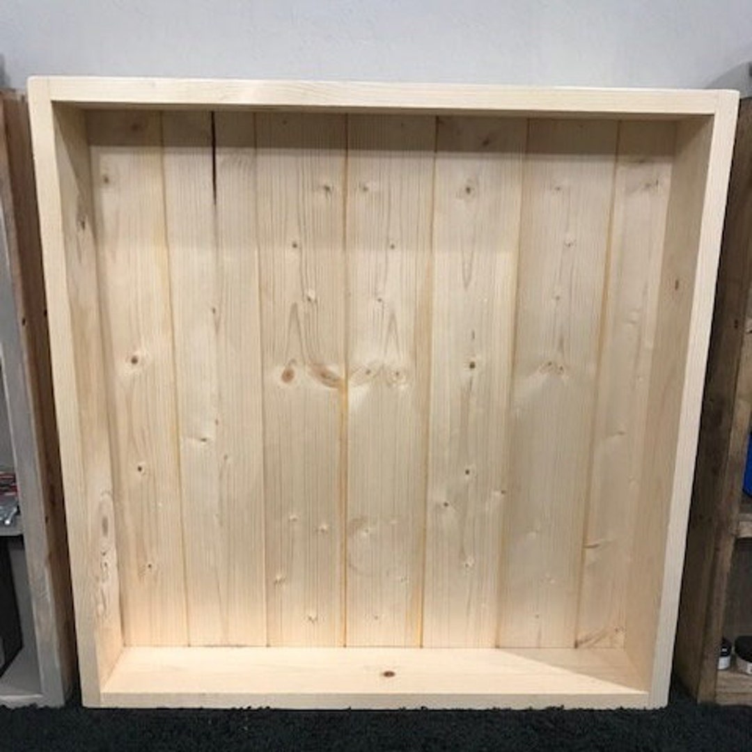 Unfinished Distressed Wainscot Panel Back 24x24 Cabinet - Etsy