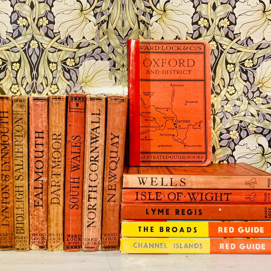 Set of 13 ILLUSTRATED Guide Books Vintage Travel UK England Oxford ...