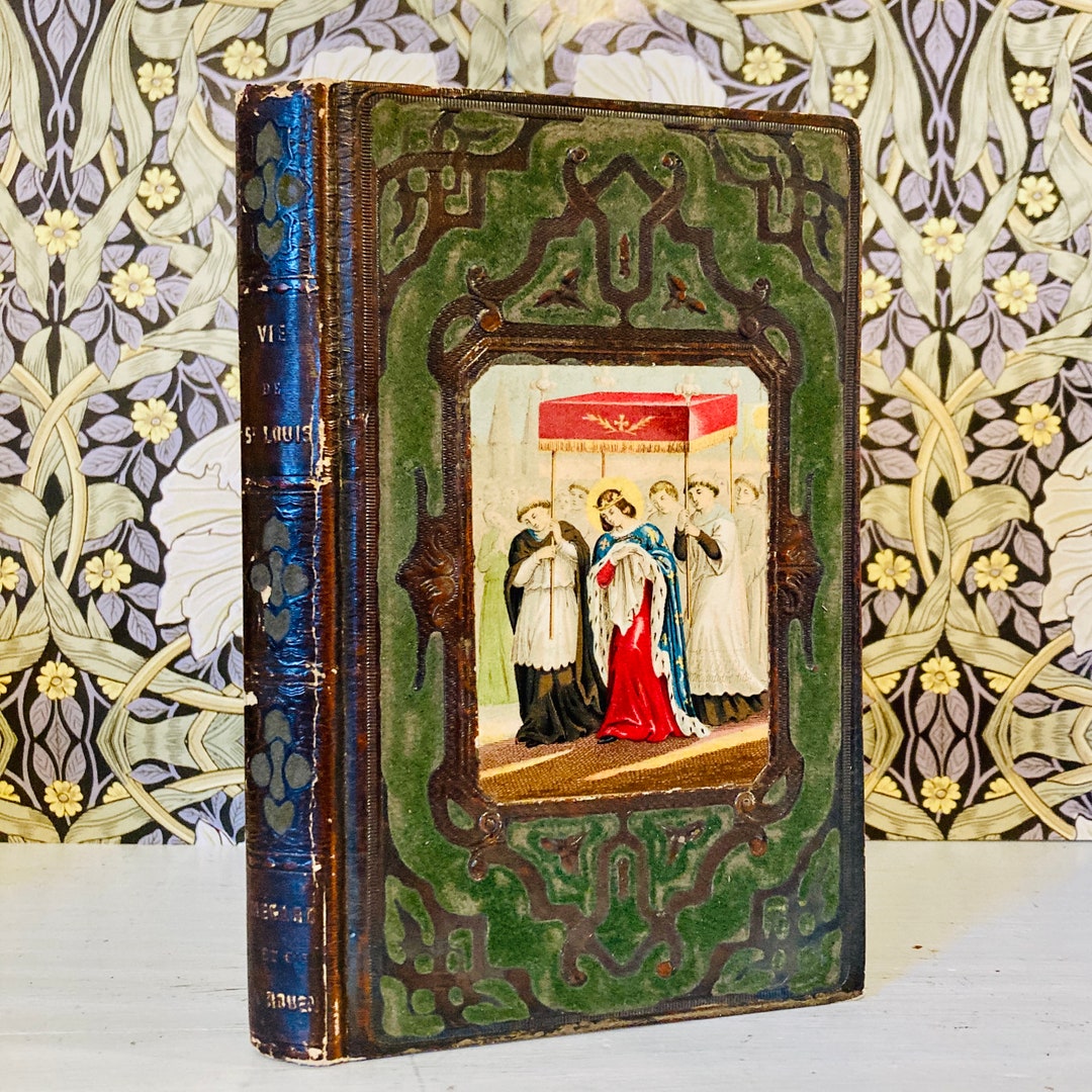 1854 Life of Saint Louis, King of France ILLUSTRATED French Cartonnage ...