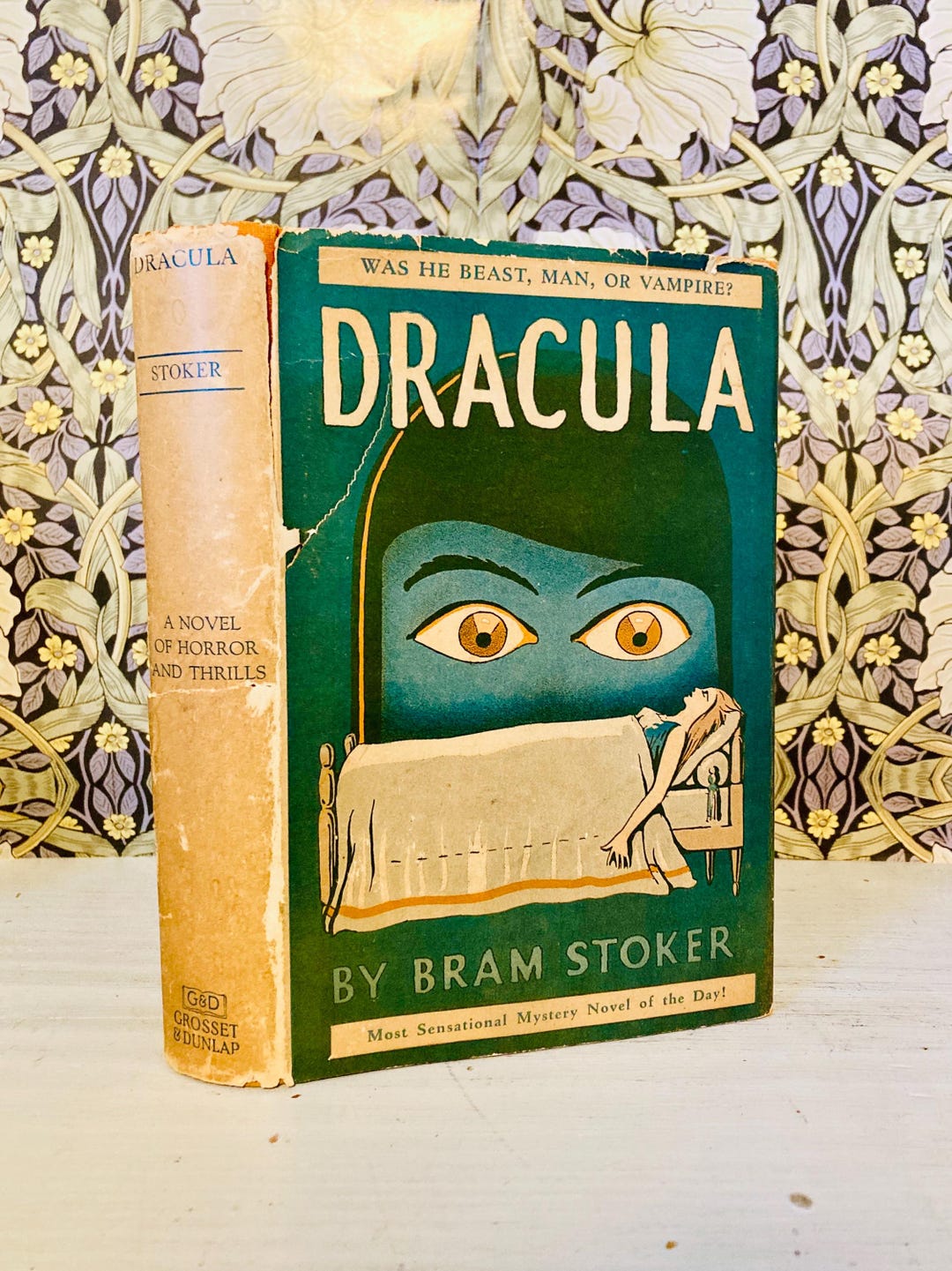 1927 Dracula by Bram Stoker Vintage Book Early Edition Copyright 1897 in Scarce Original DUST ...