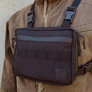 Chest Pack Handmade Chest Kit Bag Cordura Tactical Gear Men's Hiking ...