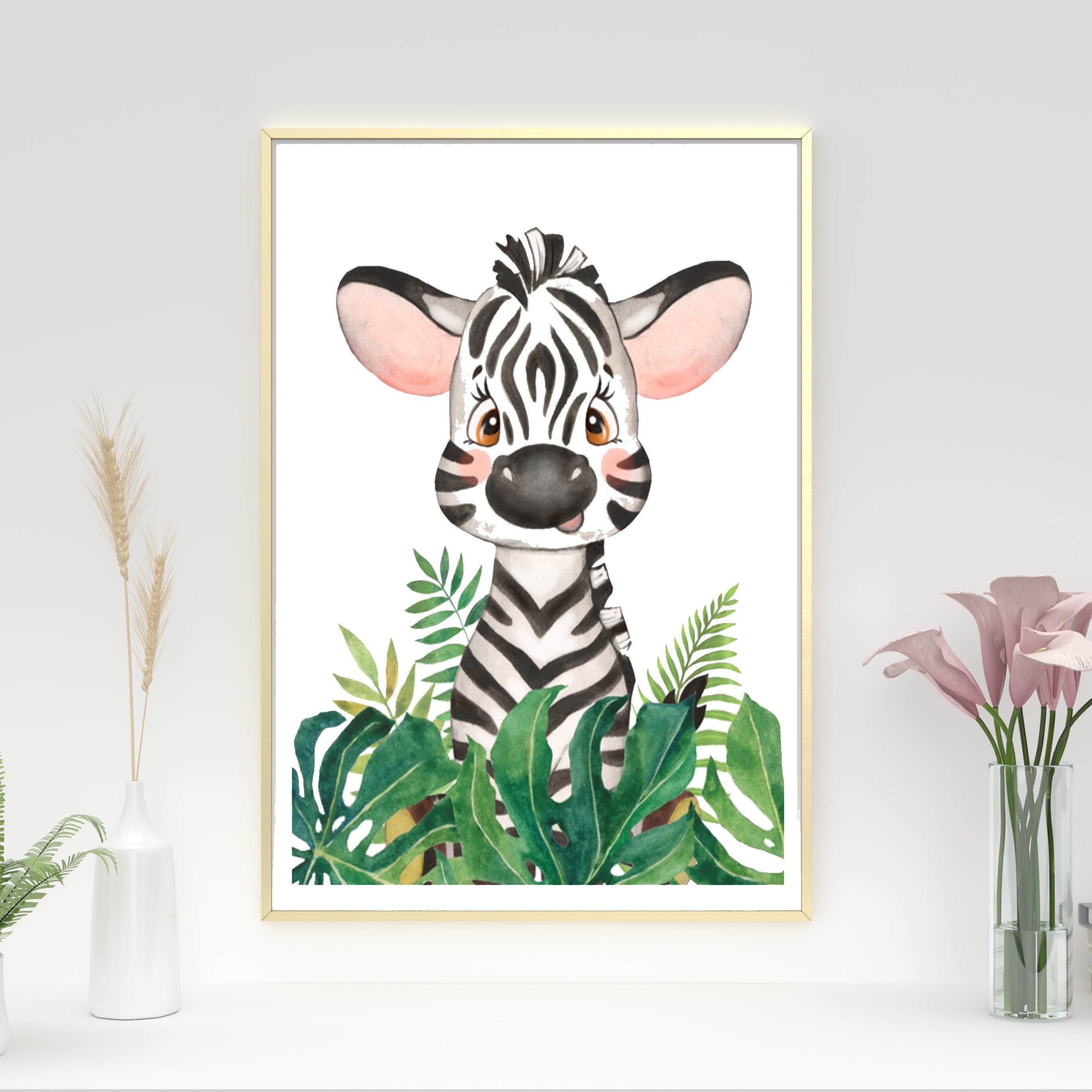 Organic Cotton Zebra Baby-grow Personalised Zebra Jungle Baby | Etsy UK