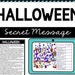 Halloween Secret Message Activity for Google Sheets™ - Etsy