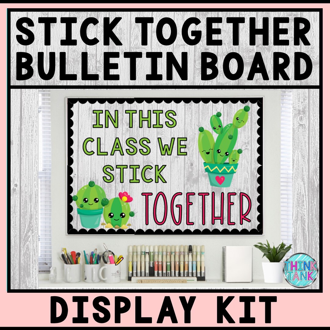 Printable Bulletin Board Display Kit - Teacher Bulletin Board – Stick ...