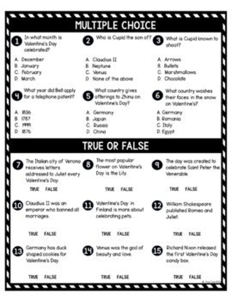 Valentine's Day DIGITAL Reading Passage & Questions - Self Grading ...